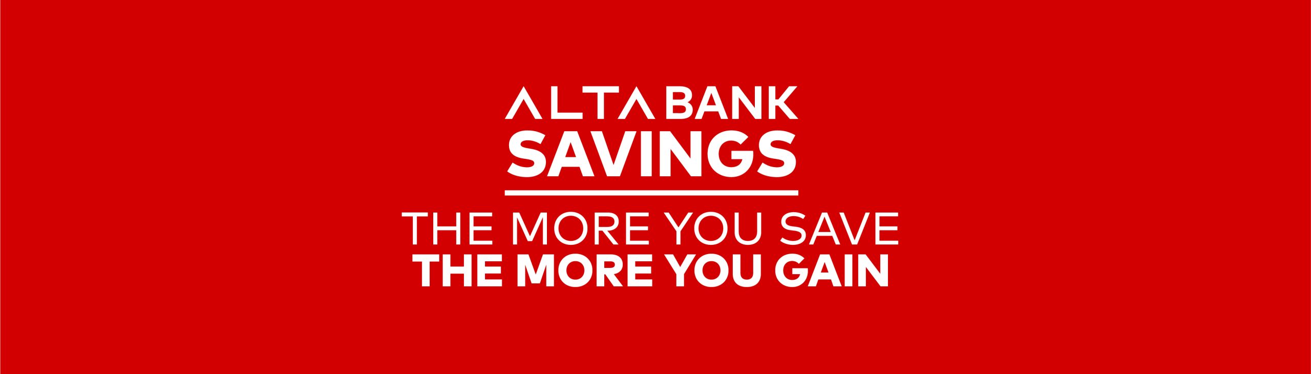 Savings the more you save - Alta Bank